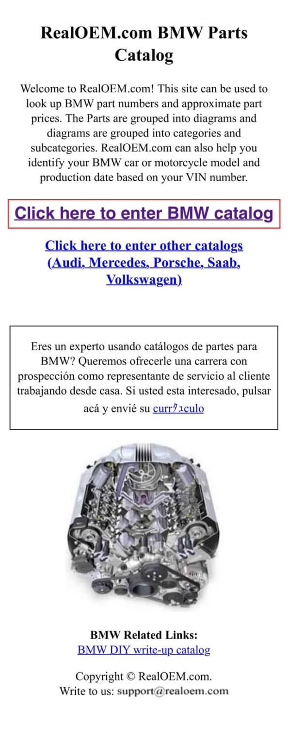 BMW RealOEM部品検索 スマホ版 | BMW 純正部品 パーツ OEM 優良社外部品専門店 | iPARTZ アイパルツ